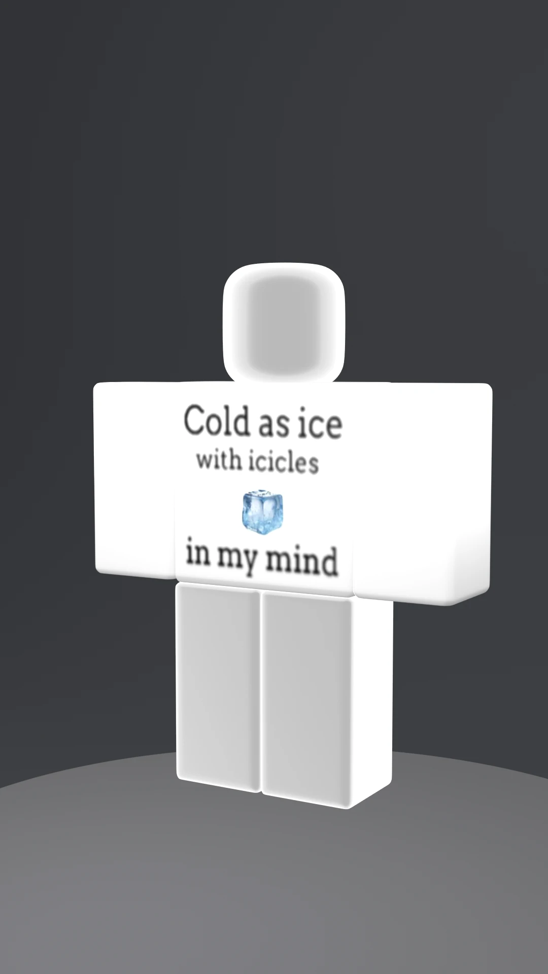 Cold as ice image for Roblox by Bethzaida Rivera | Customuse Publications