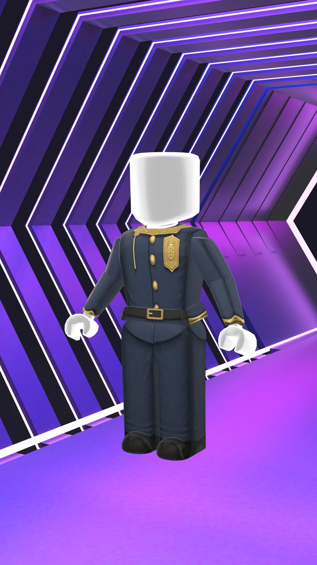 police uniform with golden badge on the chest, bla image for Roblox by ...