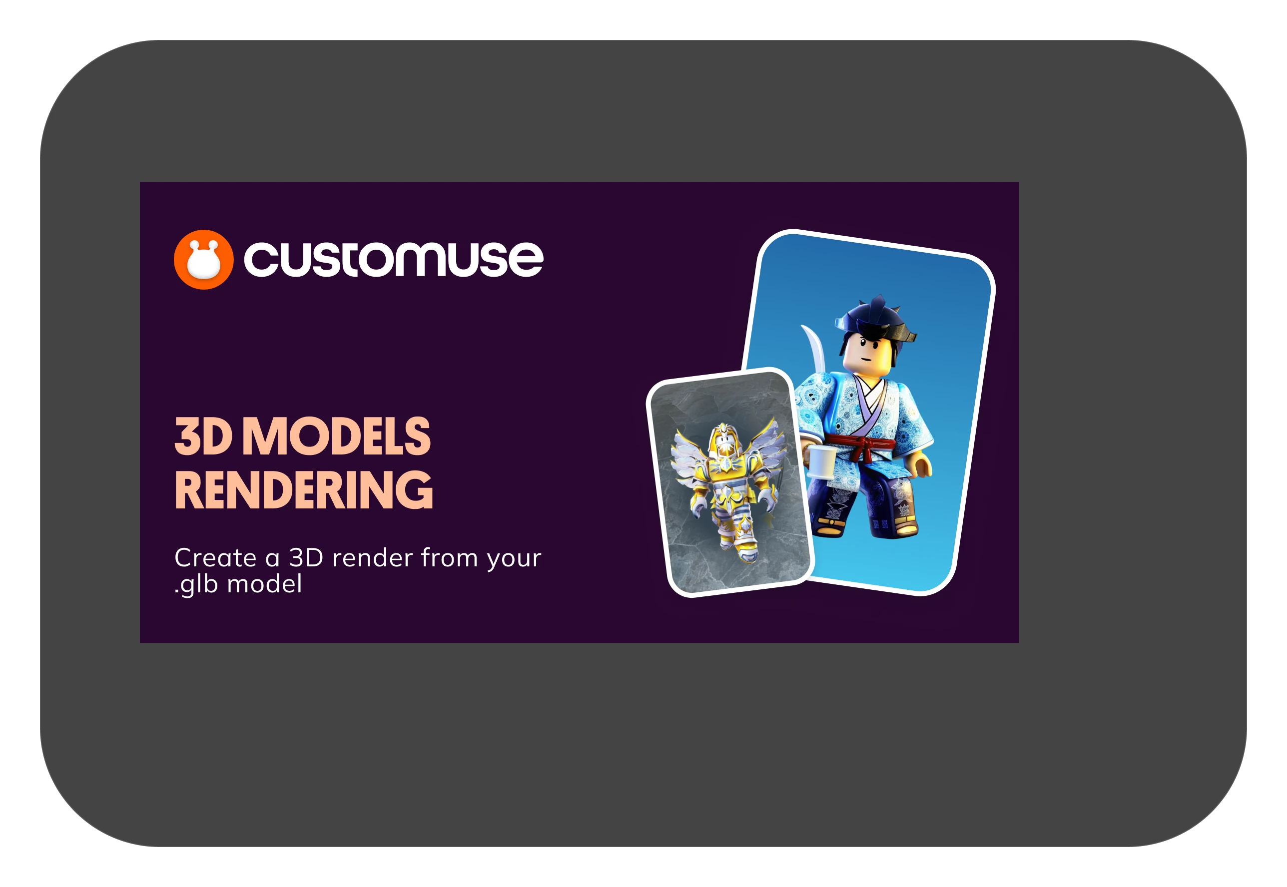 3D Models Rendering - Create High-Quality Images and Videos from GLB Files